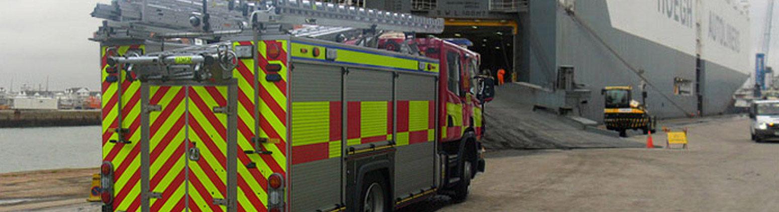 Shipping of emergency service vehicles